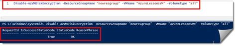 how to disable azure disk encryption azure lessons