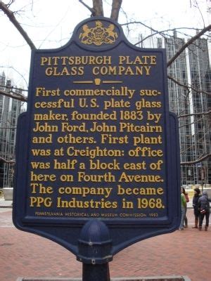 Pittsburgh Plate Glass Company Historical Marker