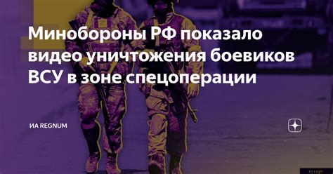 Минобороны РФ показало видео уничтожения боевиков ВСУ в зоне спецоперации ИА Регнум Дзен