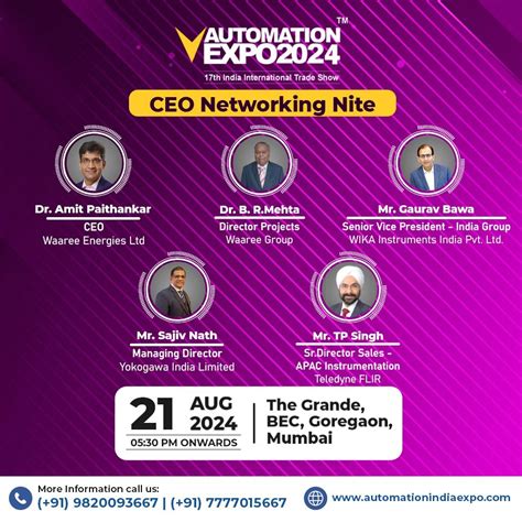 Automation India Expo 2024 On Linkedin Automationexpo2024 Ceoevent