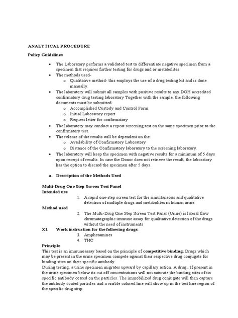 Analytical Procedure Pdf