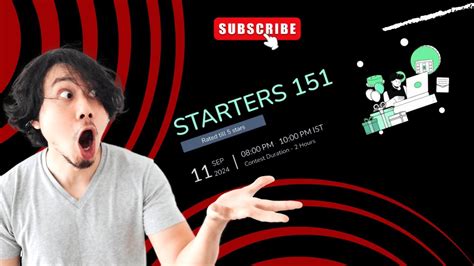 Starters 151 Codechef International Gym Day 100 Working Codechef Solutions Youtube