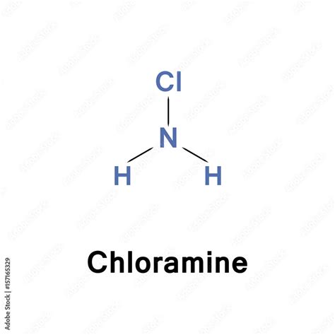 Vector De Stock Chloramines Are Derivatives Of Ammonia By Substitution