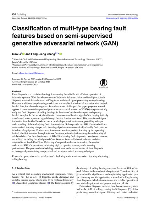 Classification Of Multi Type Bearing Fault Features Based On Semi