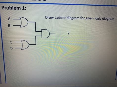 Solved Problem 1 A Draw Ladder Diagram For Given Logic Chegg Com