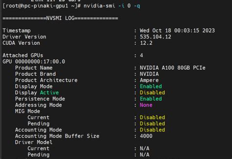 Basic Use Of Nvidia Smi Commands The Linux Cluster