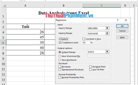Data Analysis Trong Excel