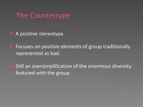 stereotype countertype lesson ppt