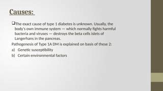 Type 1 Diabetes Mellitus As An Autoimmune Disease Pptx