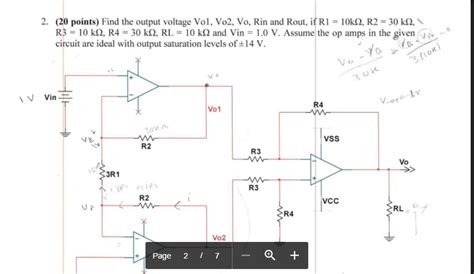 Solved Points Find The Output Voltage Vol Vo Vo Chegg Com