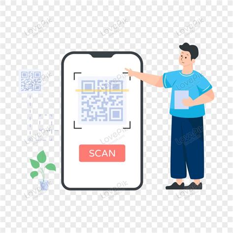 Qr 코드 리더 매트릭스 바코드의 벡터 일러스트 레이 션 벡터 일러스트레이션 매트릭스 일러스트레이션