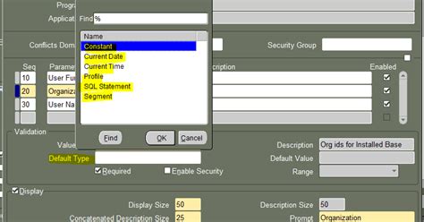 Oracle Application S Blog How To Set Default Value In Value Set In Oracle Apps
