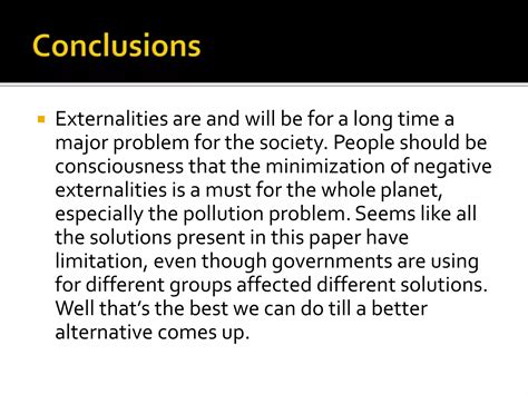 Externalities Ppt