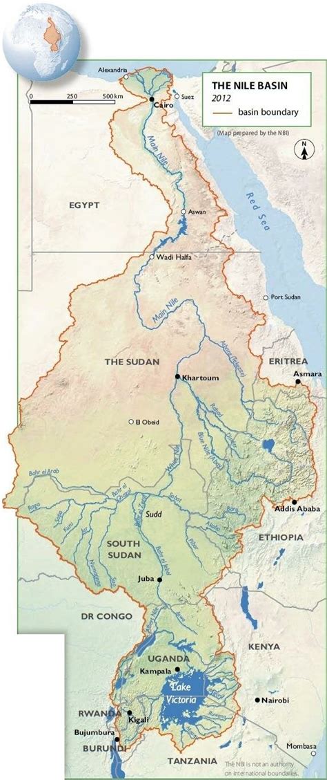 Map Of The Nile Basin Source Nbi 2012b Download Scientific Diagram