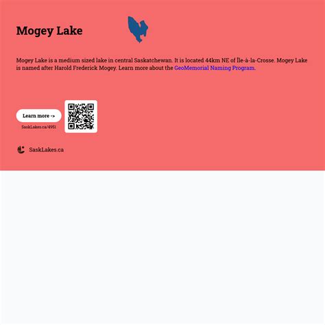Mogey Lake Sasklakes