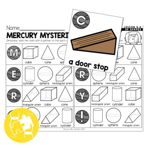 Lucky To Learn Math 1st Grade Geometry Lesson 56 3d Shapes Identification