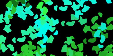 Dark Green Vector Pattern With Abstract Shapes 11190104 Vector Art At Vecteezy