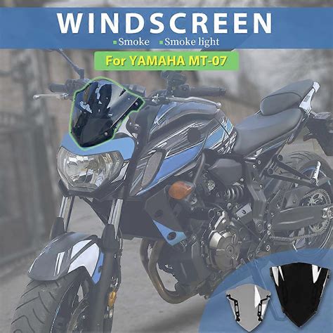 2019 Mt07 Mt 07 Wind Screen Shield For Yamaha Mt 07 2018 2020 Motorcycle Windscreen Windshield