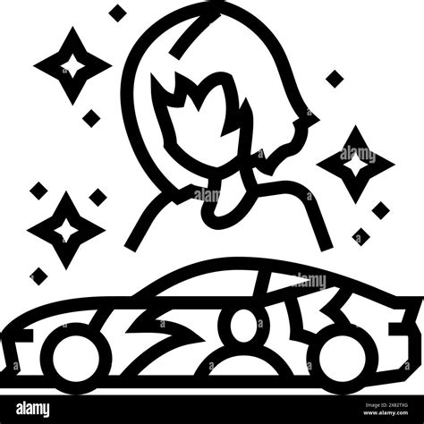 Itasha Otaku Line Icon Vector Illustration Stock Vector Image And Art Alamy