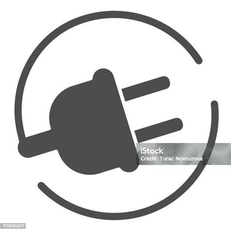 전기 플러그 솔리드 아이콘입니다 전원 코드 벡터 그림 흰색에 격리 웹 및 응용 프로그램을 위해 설계된 케이블 콘센트 문말 스타일