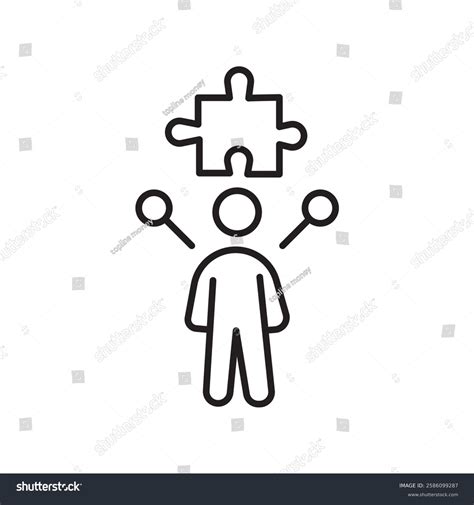 Complexity Icon Black White Vector Outline Stock Vector Royalty Free 2586099287 Shutterstock