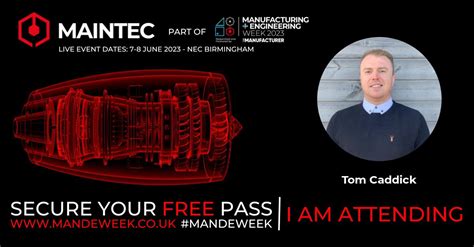 Tom Caddick On Linkedin Im Excited About Maintec 2023 Which Is Part Of Manufacturing