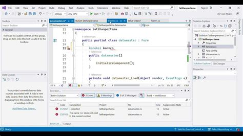 Menampilkan Data Di Datagridview Dengan Data Base Mysql Visual Studio