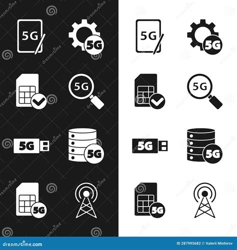 Set Search G Network Sim Card Graphic Tablet With Setting Modem Server Antenna And Card