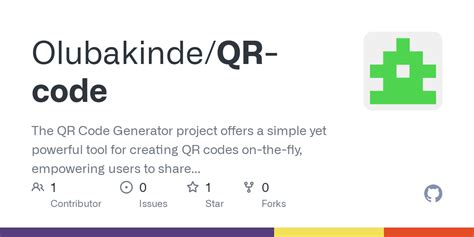 Github Olubakindeqr Code The Qr Code Generator Project Offers A Simple Yet Powerful Tool For