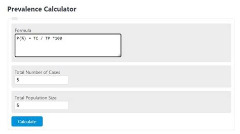 Prevalence Calculator Calculator Academy