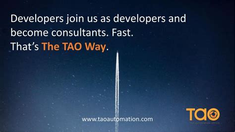 Tao The Automation Office On Linkedin People Taoway Intelligentautomation Peopledevelopment