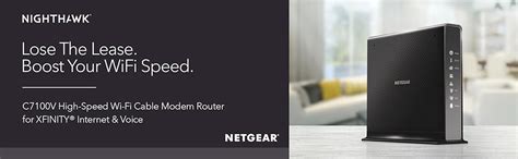 Amazon Com NETGEAR Nighthawk Cable Modem WiFi Router Combo With Voice C7100V Supports Xfinity