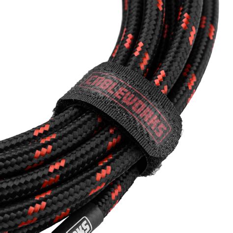 20 Foot Strt To Ra Braided Instrument Cable Brd Gcwb Ins 20rabrd