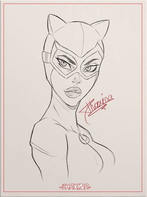 How To Draw Catwoman