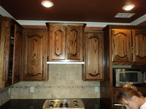How To Glaze Oak Cabinets Darker