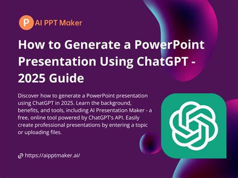 How To Generate A Powerpoint Presentation Using Chatgpt 2025 Guide