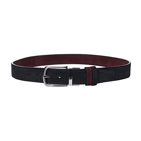 Buy Double Sided Belt Mens Burgundy Suede Suede Leather