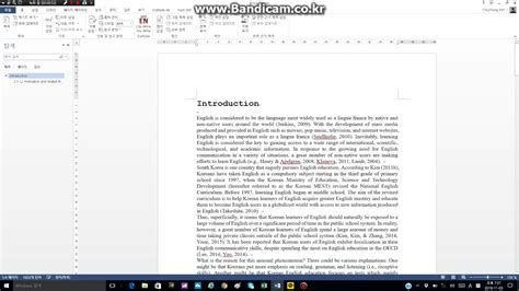 Ms워드로 논문목차 만드는 간단 방법 Youtube