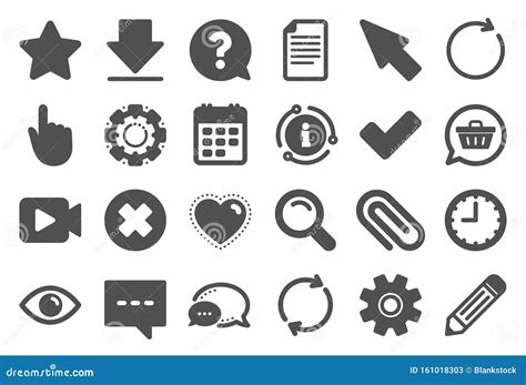 Document Time And Question Mark Line Icons Search Video And Check