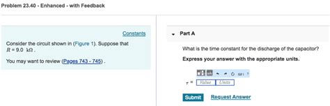 Solved Problem 21 27 Constants Part A Two 2 0 Cm X 2 0 Cm