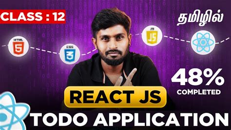 React Js Full Course தமிழில் 12 Building A Todo App Add Edit