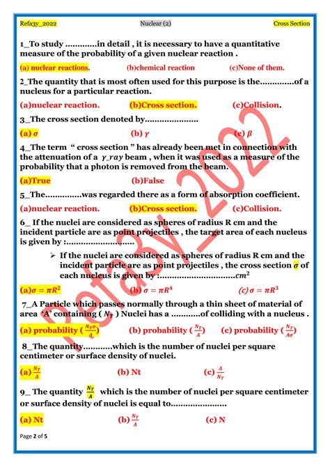 SOLUTION Mcq On Cross Section Studypool