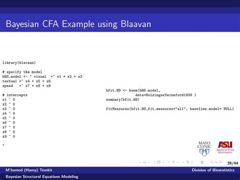 Bayesian Structural Equations Modeling SEM PPT
