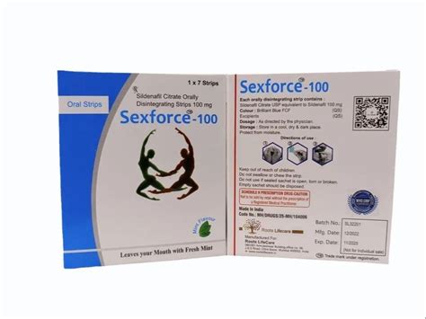 Sexforce 100mg Ods Sildenafil 100mg At Rs 140stripe Sildenafil