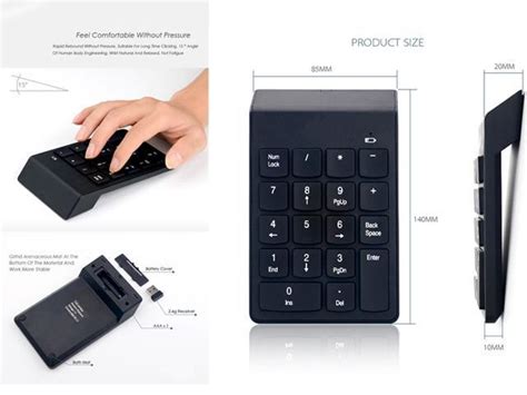 Speedex Wireless 2 4G Numeric 18 Keys Chocolate Mini Keyboard Pad Newegg Ca