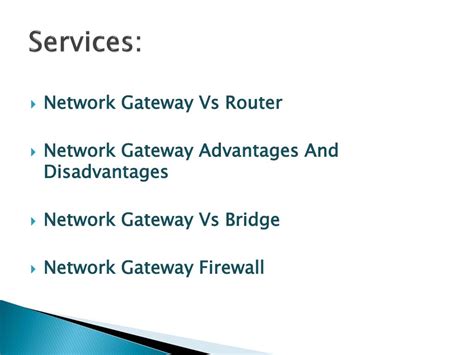 PPT Network Gateway Definition PowerPoint Presentation Free Download ID