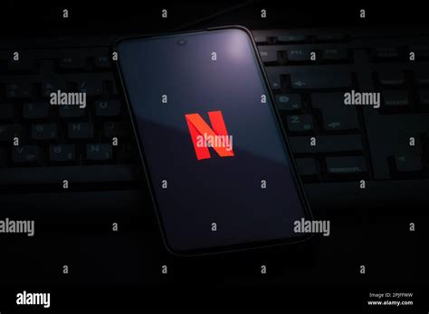Ljubljana Slovenia 21 January 2023 Netflix Logo On Smartphone