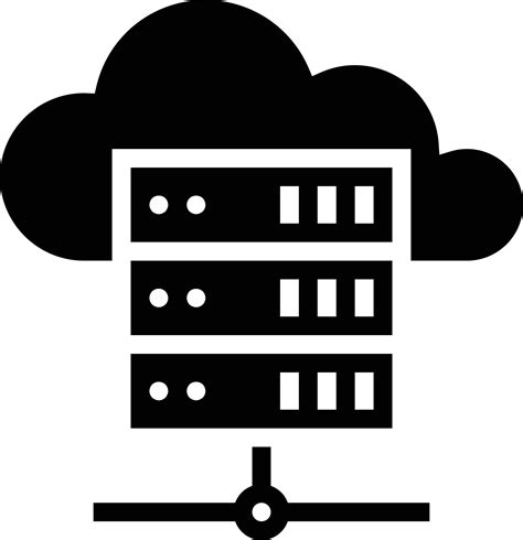 Server Website Cloud Software Development Solid Icon Vector Art At Vecteezy