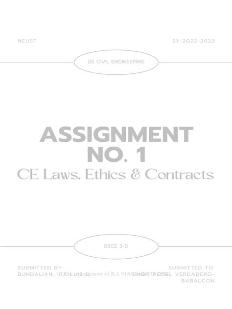 Ce Laws Assignment No 1 Pdf Labour Law Employment