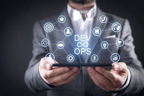 premium photo devops methodology development operations programming